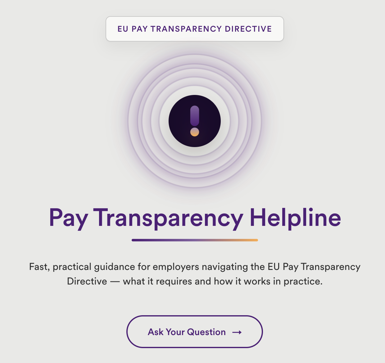 Pay Transparency Helpline | EU Pay Transparency Directive